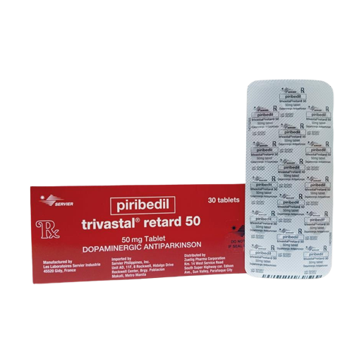 TRIVASTAL RETARD 50 Piribedil 50mg Tablet 30's price in the Philippines ...